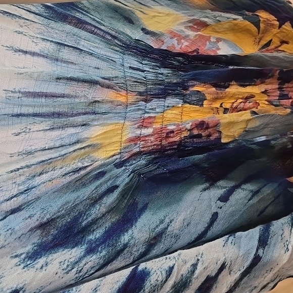 Collection XIIX | Tops | Xiix Collection New York Tie Die Floral Ruana ...